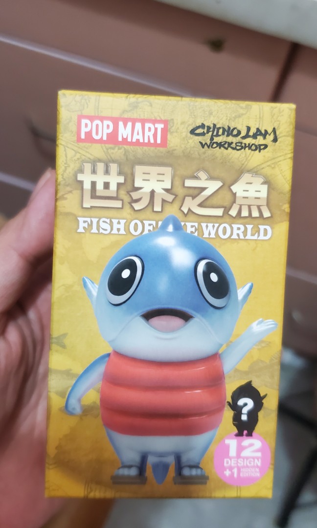 絕版 Pop Mart x Chino Lam Workshop 豆芽水產 Fish Of The World Popmart 小肥魚 世界之 ...