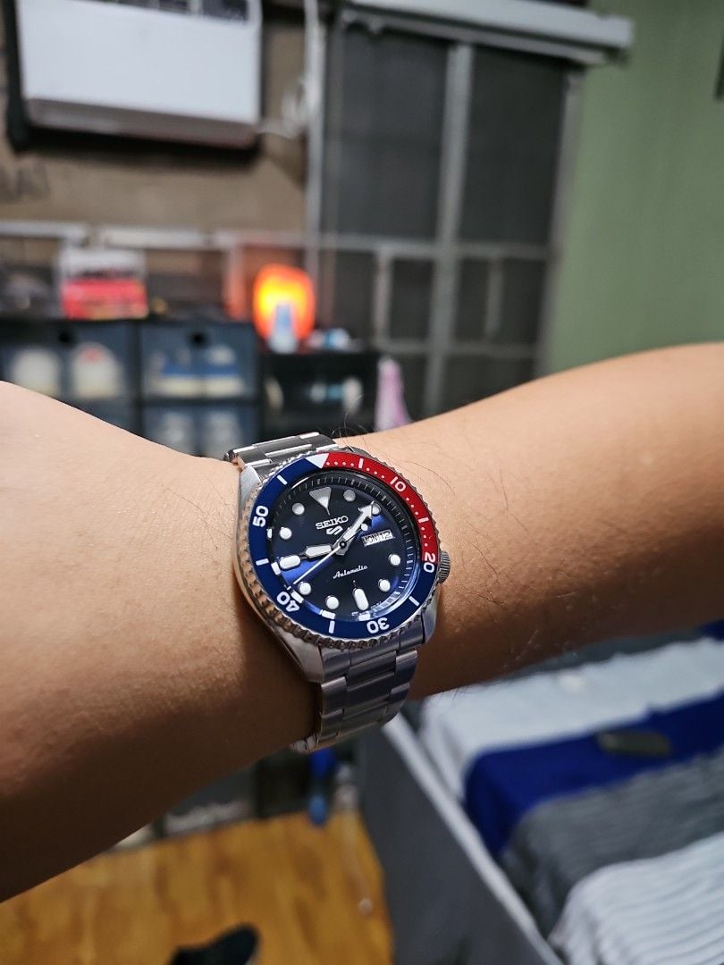 Seiko 5 GMT White Polar Batman Mens Automatic Watch SSK033 SSK033K1 ...